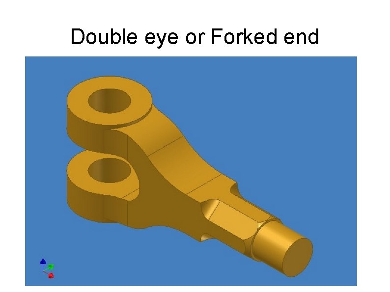 Knuckle Joint Single eye or Rod end Double