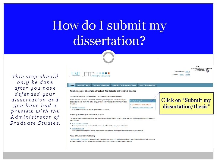 Electronic ThesesDissertation ETD Submission What is an ETD
