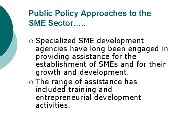 MGT 601 SME MANAGEMENT Lesson 37 Export Potential