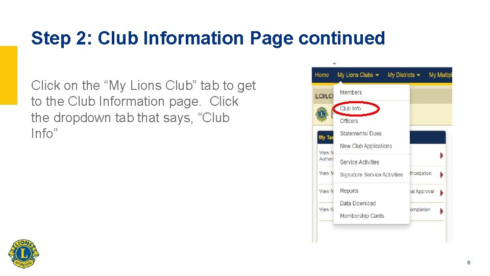 My LCI Club Branch Process Manual Club Branch