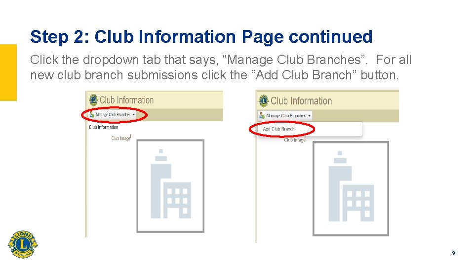 My LCI Club Branch Process Manual Club Branch