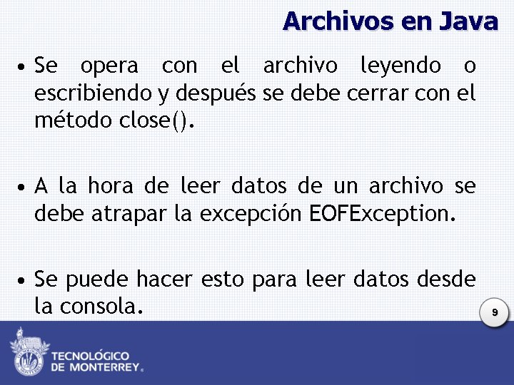 Unidad IV Archivos en Java y C M