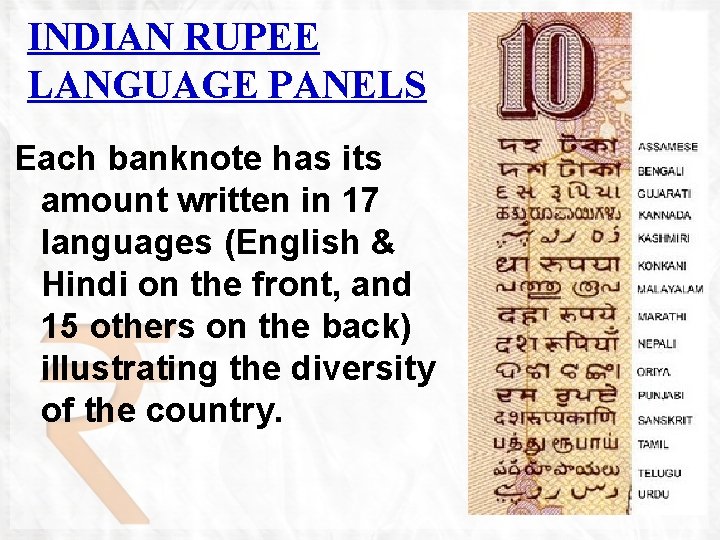 FACTS ABOUT INDIAN RUPEE Prepared by Marta Remska