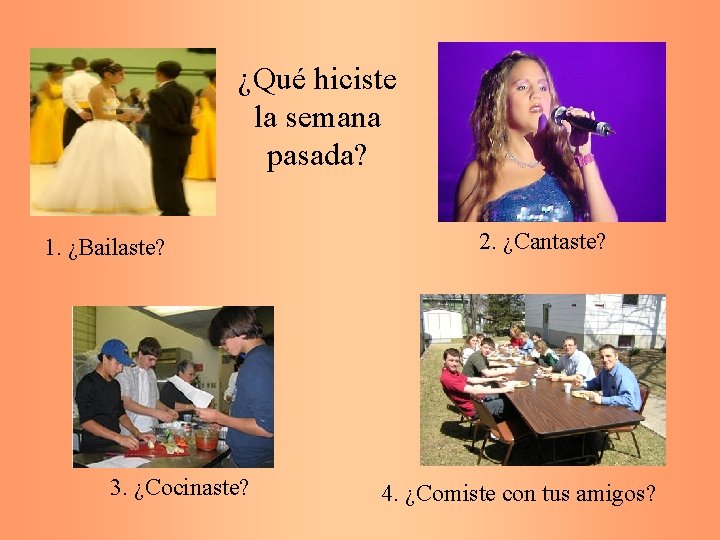 Las actividades Qu hiciste la semana pasada 1