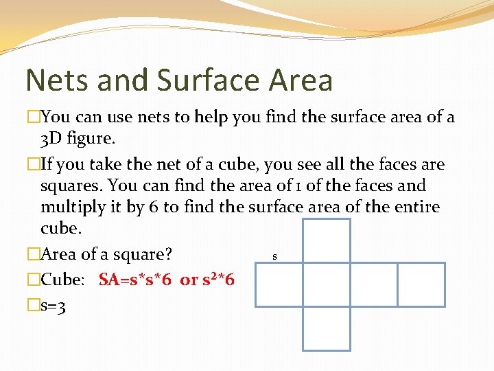 3 D Figures Surface Area and Nets 3