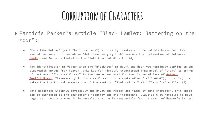 Hamlet Corruption and Disorder By Julieta Marquez Karla