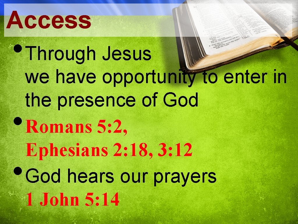Boldness and Access with Confidence Ephesians 3 12