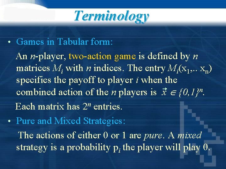 Graphical Models for Game Theory by Michael Kearns