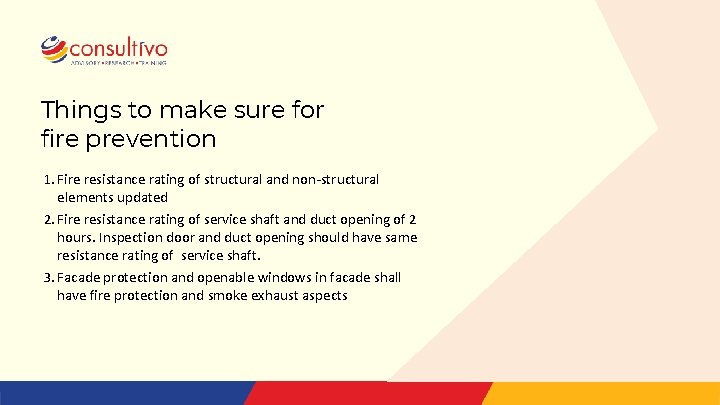 INSIGHTS ON FIRE SAFETY RELATED REQUIREMENTS IN NATIONAL