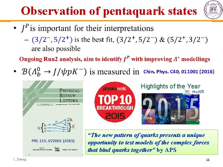 Spectroscopy and Exotic states Liming Zhang Tsinghua University