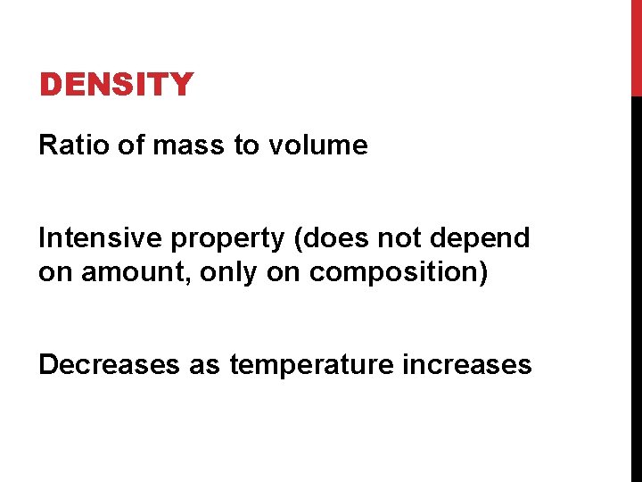 DENSITY A BOOKLET TO LEARN FROM THINK Which