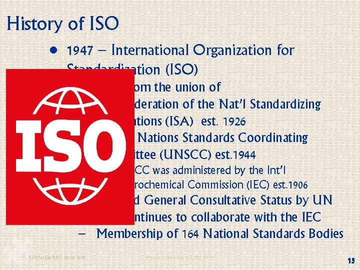 History of Global GXP Regulations and Guidance KSPPurdue