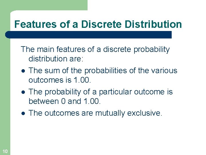 Probability Distributions Chapter 6 Mc GrawHillIrwin The Mc