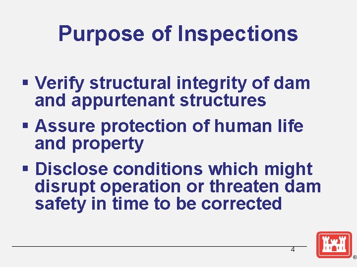 Dam Safety Periodic Inspections Robert Taylor P E