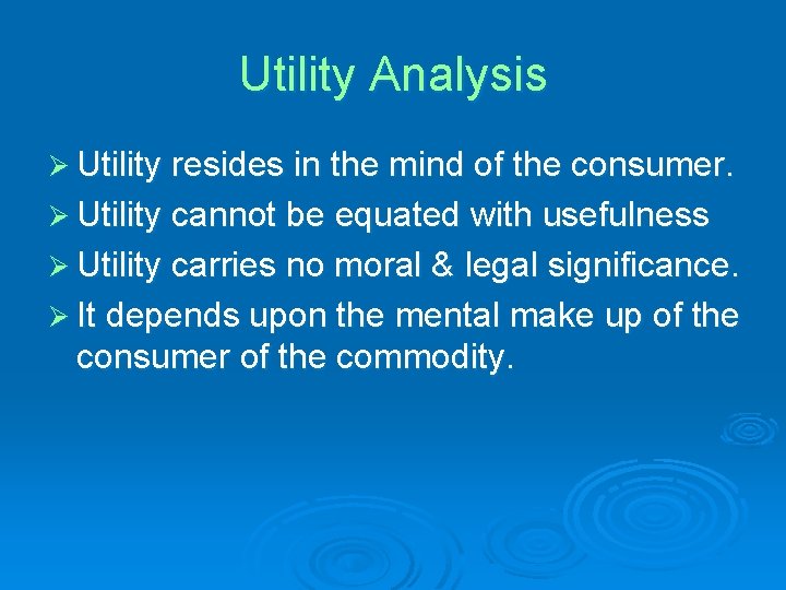 Module II Consumer Behavior and Utility analysis Meaning