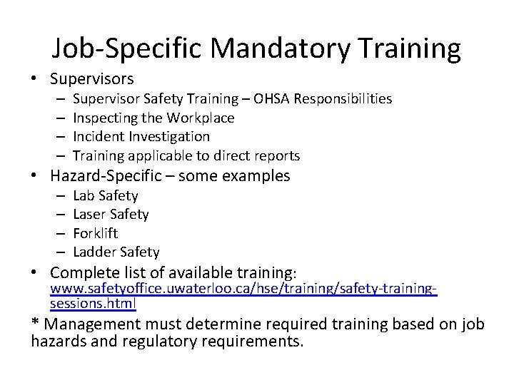 Mandatory Safety Training Courses Employee Safety Orientation Workplace