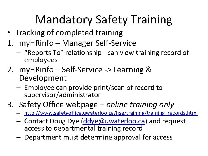 Mandatory Safety Training Courses Employee Safety Orientation Workplace