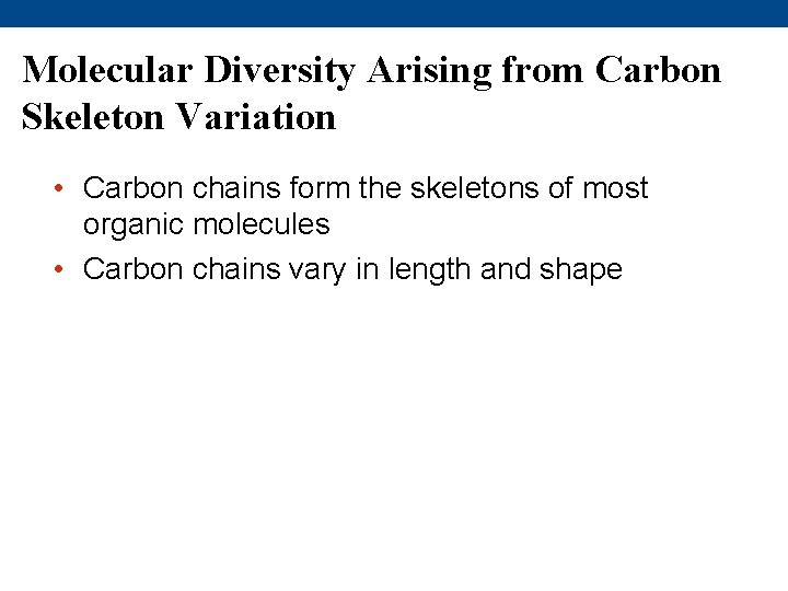 Overview Carbon The Backbone of Life Living organisms