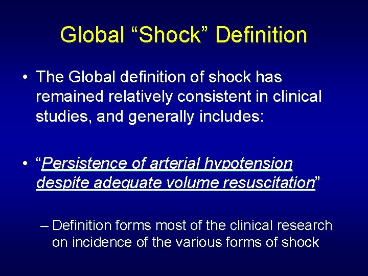 WHAT IS SHOCK AND HOW COMMON IS IT