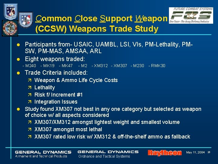 Advanced Crew Served Weapon ACSW XM 307 ACSW