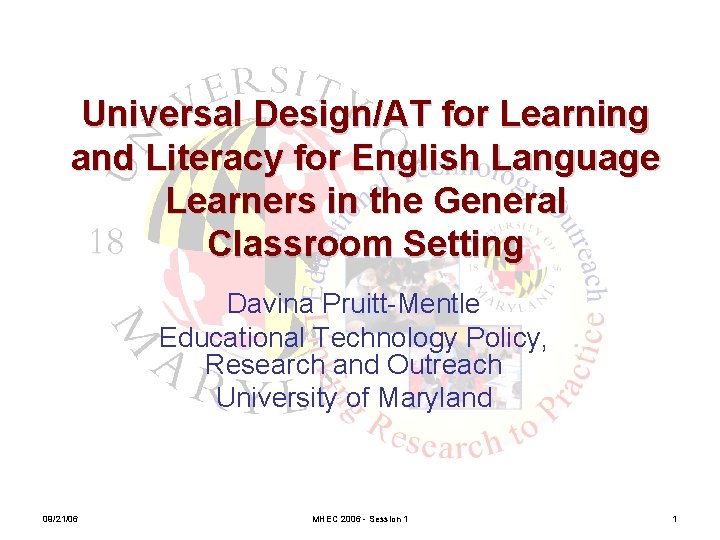Universal DesignAT for Learning and Literacy for English