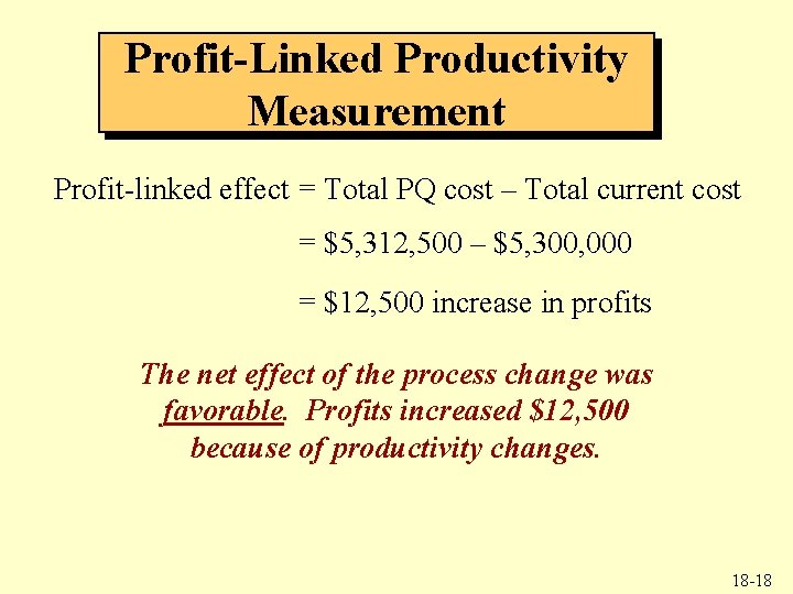 Productivity Measurement and Control Prepared by Douglas Cloud