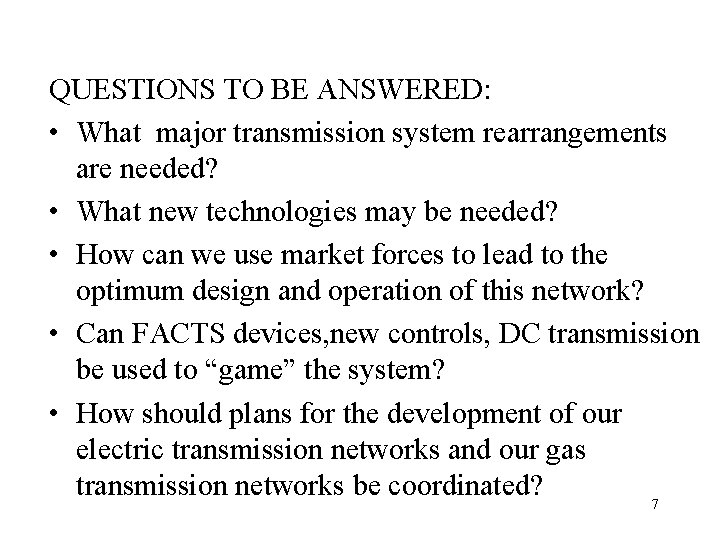 Transmission Choices For The Future Presentation by J
