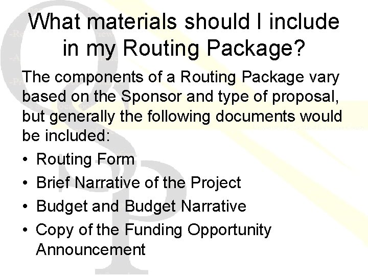 Proposal Routing Overview Karen Barnes Grants and Contracts
