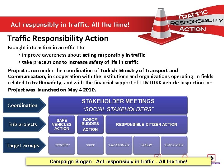 Traffic Responsibility Action Brought into action in an