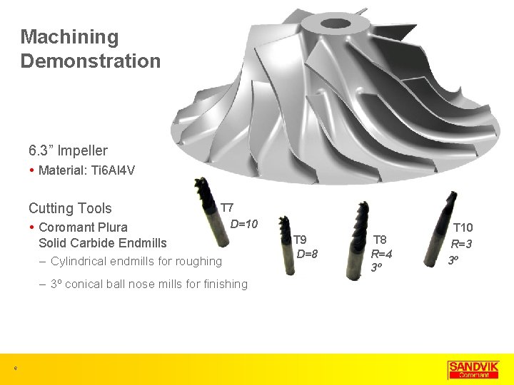 Machining of 6 3 Impeller Bengt Olsson Project