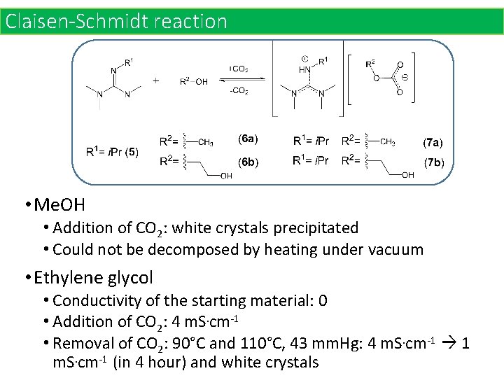 The use of switchable polarity solvents in organic