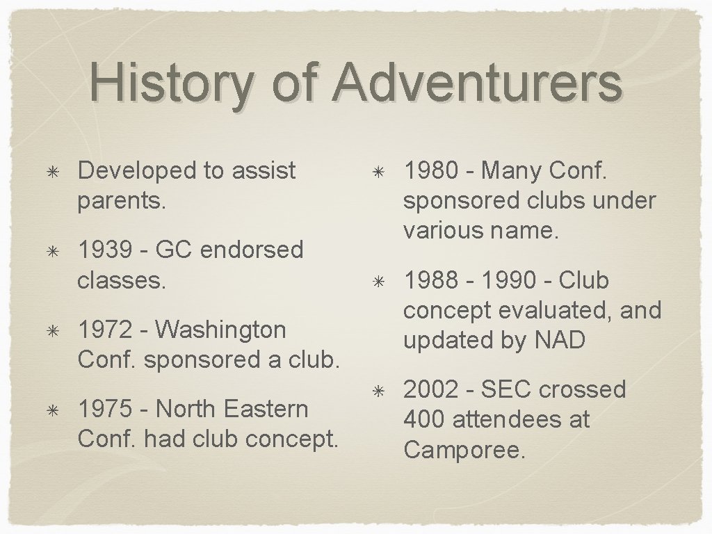 ADVENTURERS DEVELOPMENT GROWTH BST Train The Trainer Course