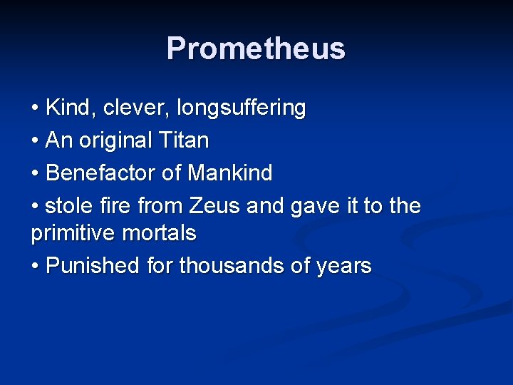 Whos Who on Mount Olympus A Brief Background