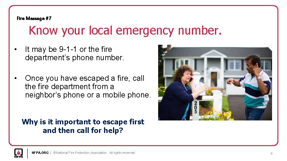 Fire Fall Prevention Messages ITS A BIG WORLD