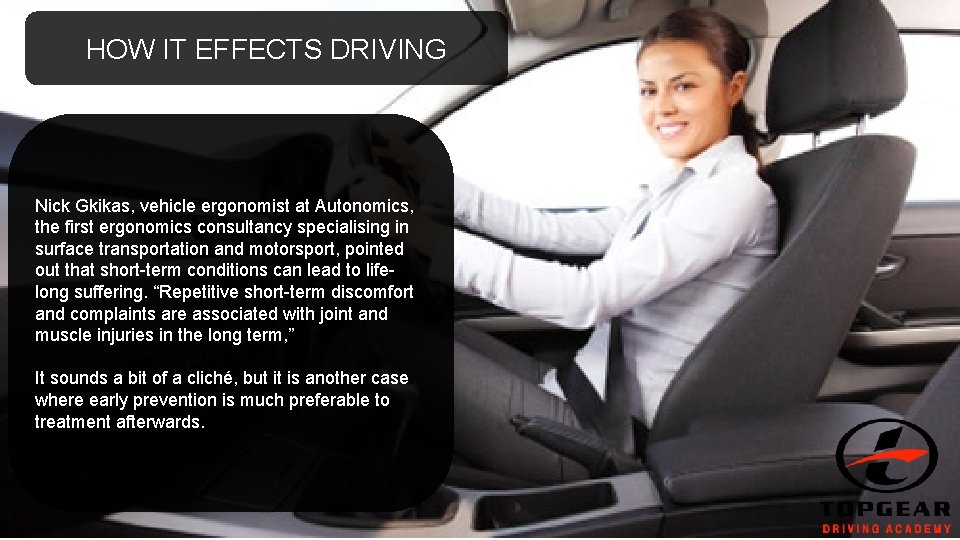 Toolbox Talk Topic The Importance of Driving Ergonomically