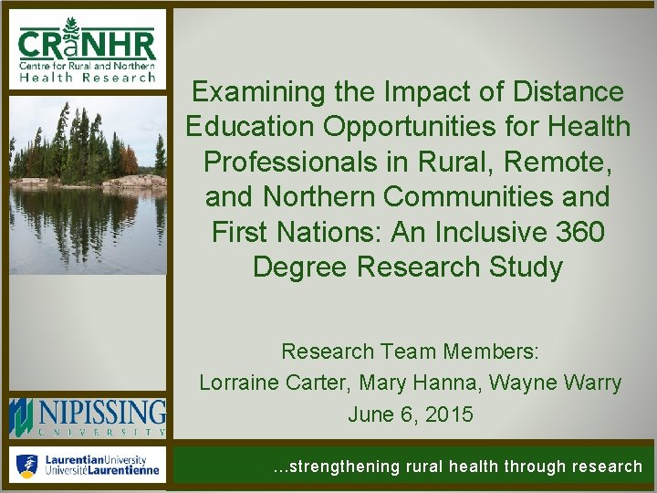 Examining the Impact of Distance Education Opportunities for