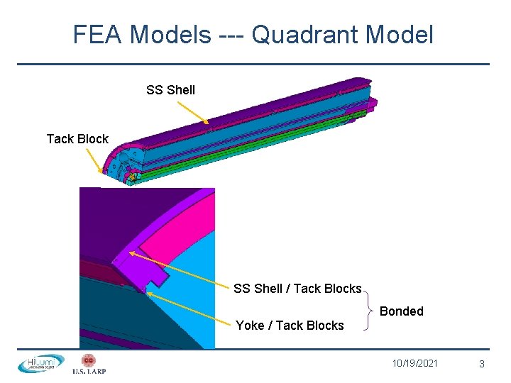 Preliminary Axial Load Analysis on Tack Blocks H