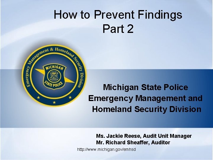 How to Prevent Findings Part 2 Michigan State