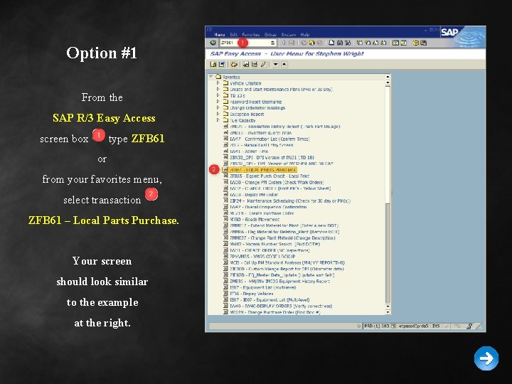 Two methods to observe tutorial 1 Standard Method