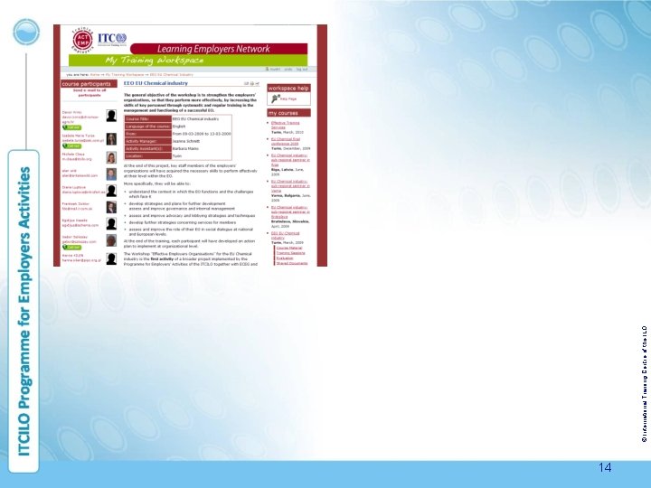 International Training Centre of the ILO Building Capacity