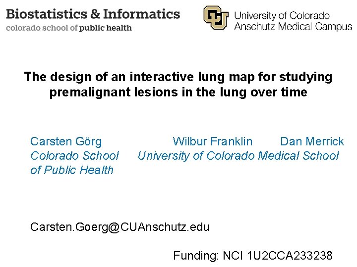 The design of an interactive lung map for