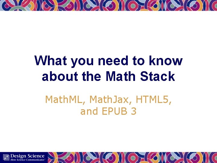 What you need to know about the Math