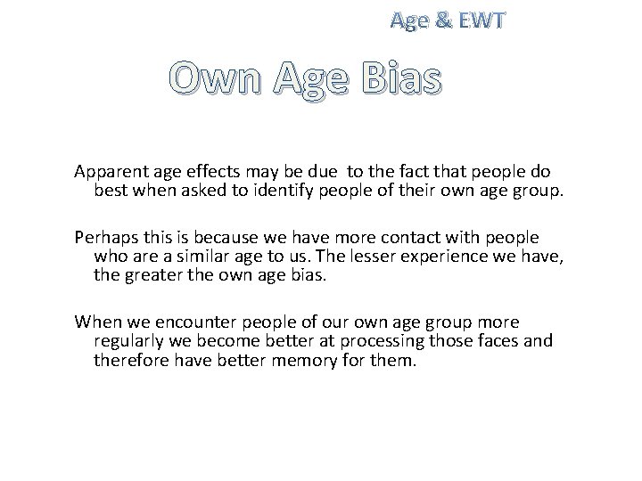 EWT and Anxiety Lesson Objectives To KNOW UNDERSTAND