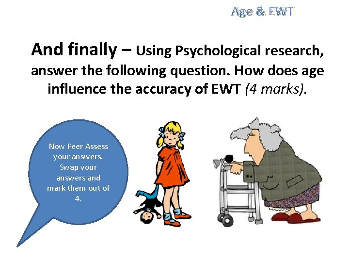 EWT and Anxiety Lesson Objectives To KNOW UNDERSTAND
