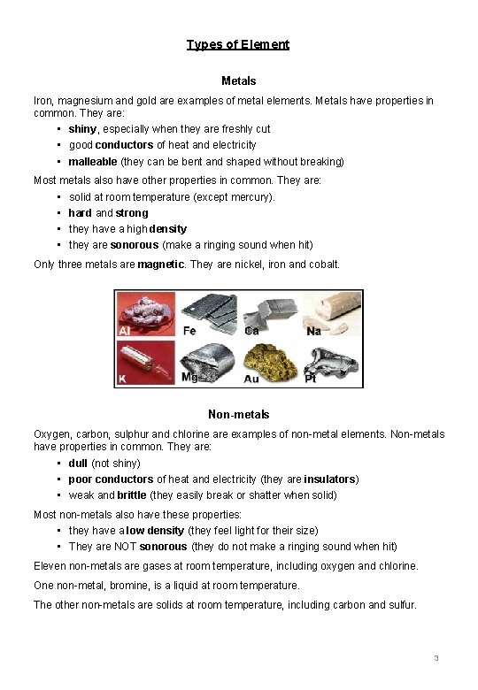Week 3 The Periodic Table Mendeleev and the