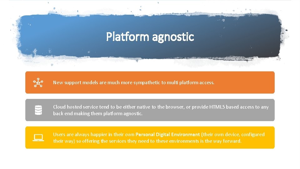 Kit Strategy New options for end user equipment