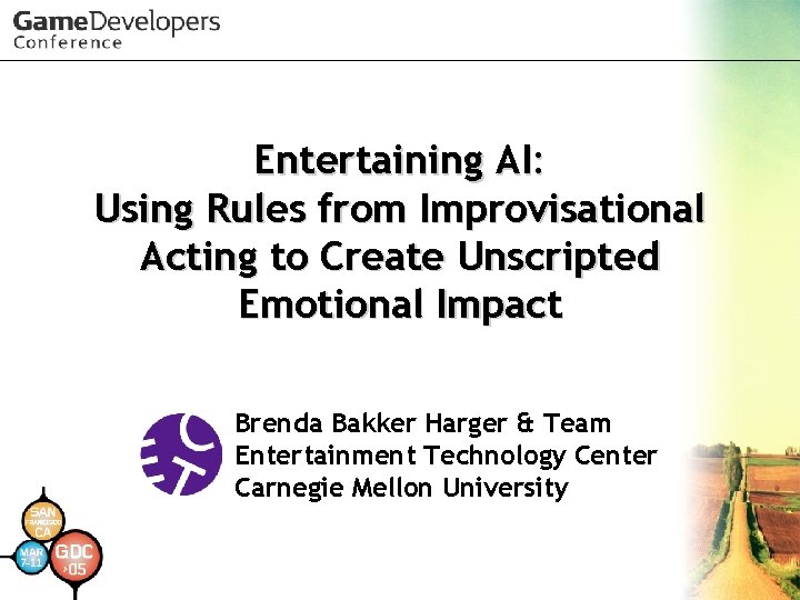 Entertaining AI Using Rules from Improvisational Acting to