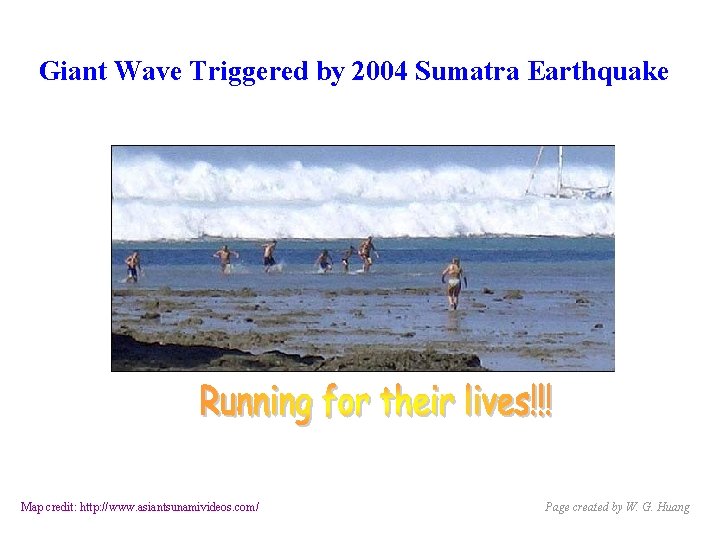 Giant Wave Triggered by 2004 Sumatra Earthquake Map