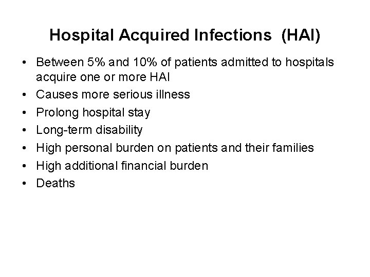 Hospital Acquired Infections HAI DR MAZIN BARRY MD