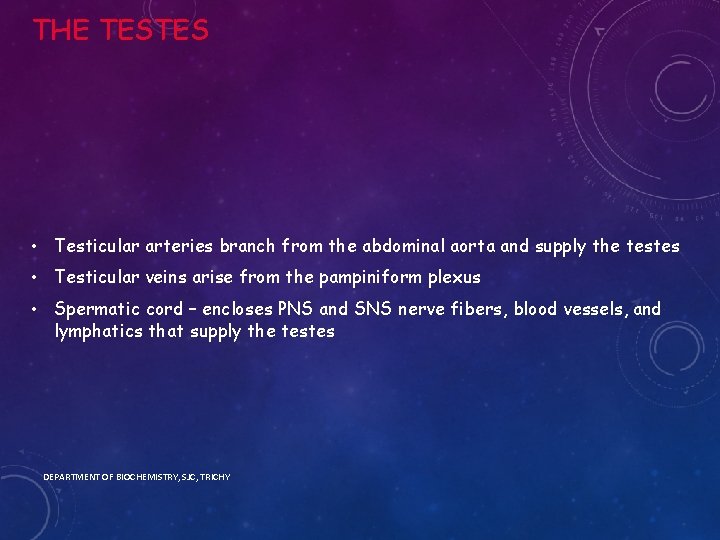 STRUCTURE FUNCTION AND REGULATION OF MALE AND FEMALE